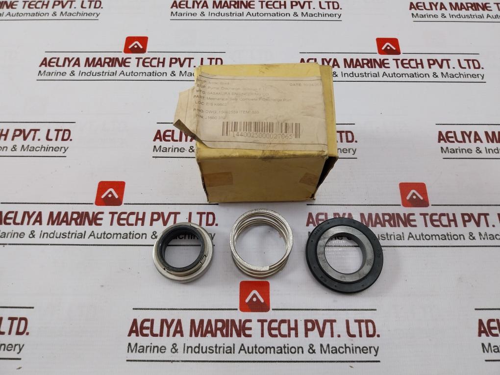 Nso Sasakura Mechanical Seal 25Mm For Sewage Discharge Pump (Dwg:15602 ...