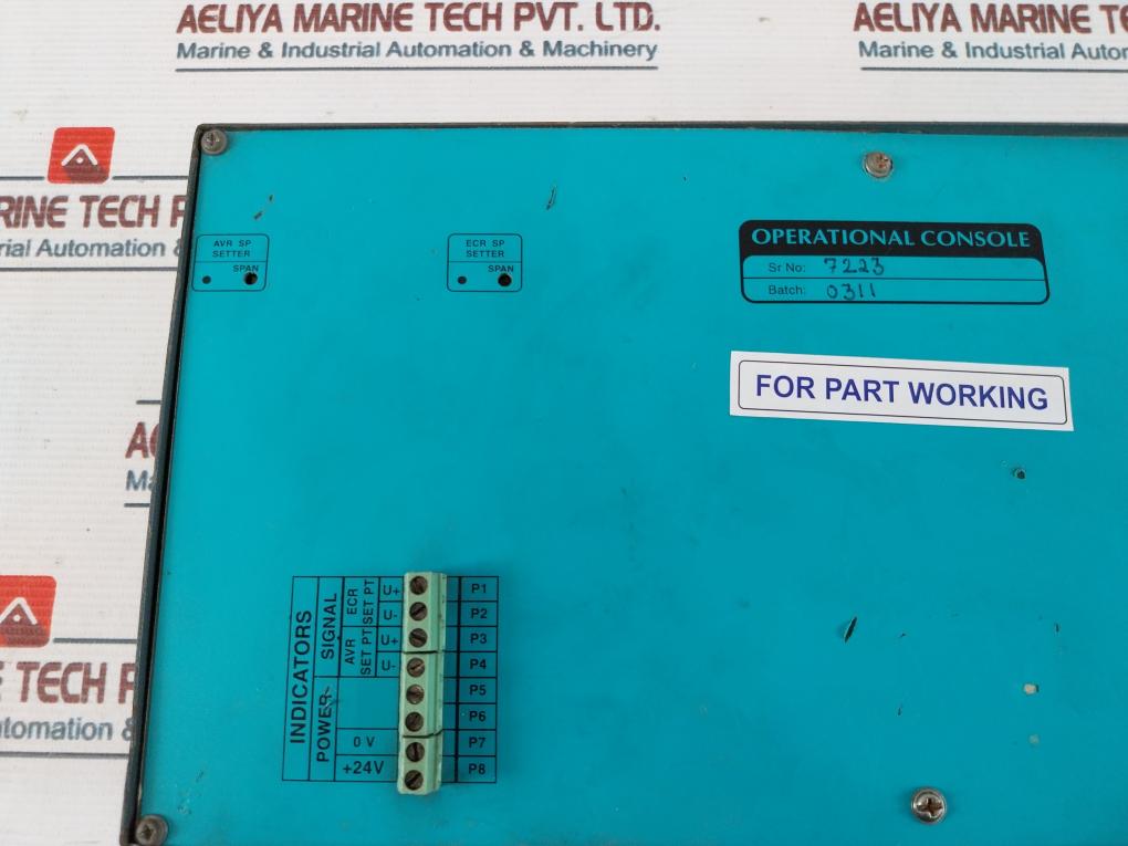 Operational Console +24V(Not Working) – Aeliya Marine Tech