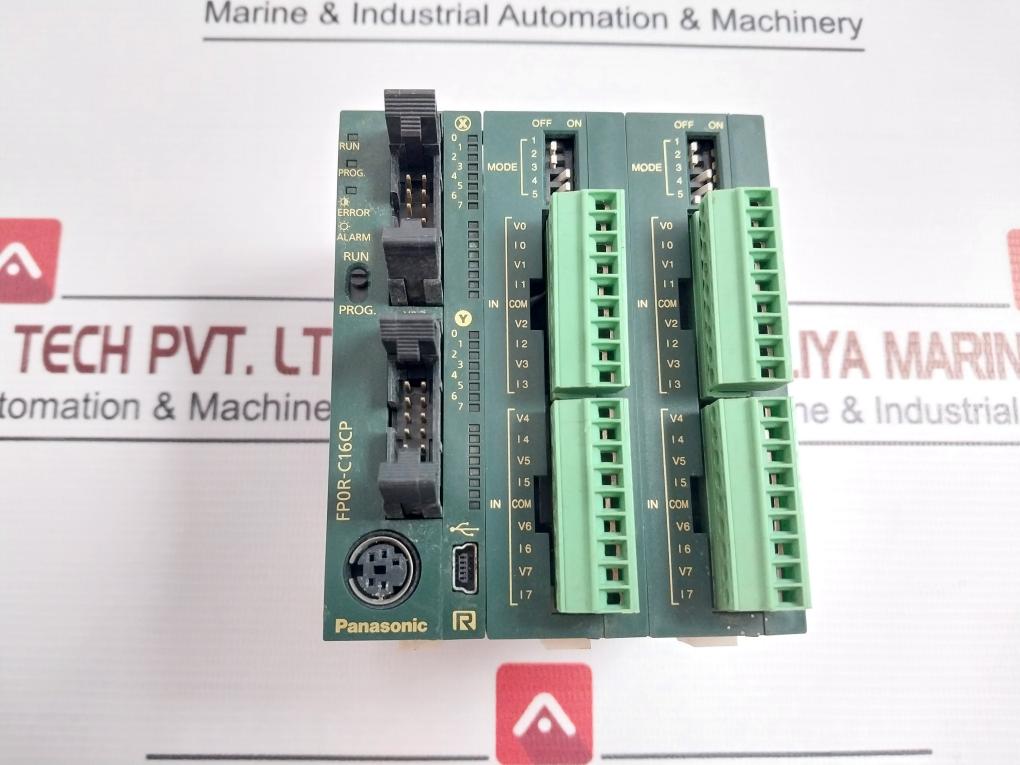 Panasonic Fp0R-c16Cp Plc A/D Converter I/O Unit Afp0401 Ver.1.3 24V-0 ...