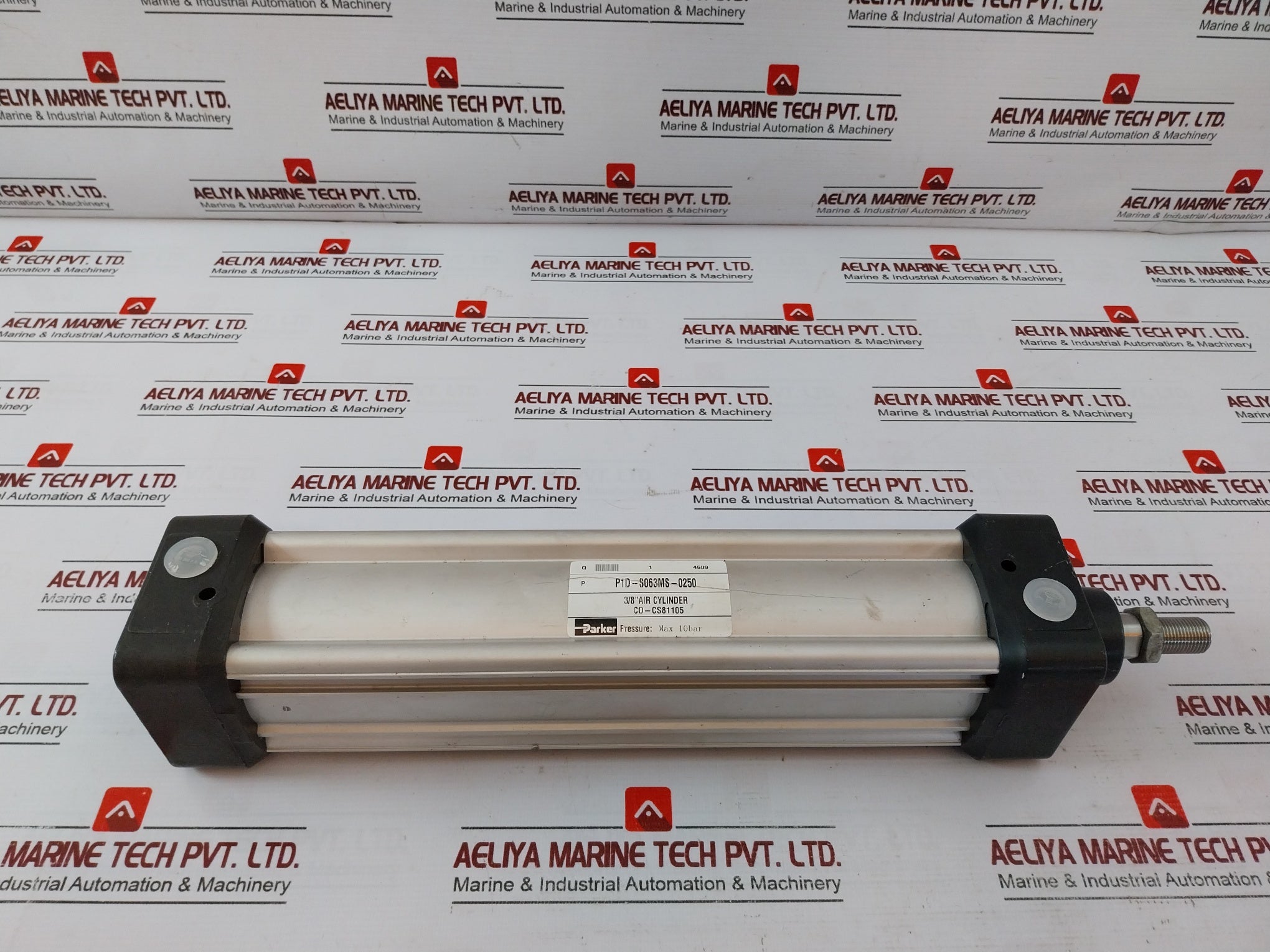 Parker P1D-s063Ms-0250 Series Pneumatic Cylinder Co-cs81105 Max 10 Bar ...