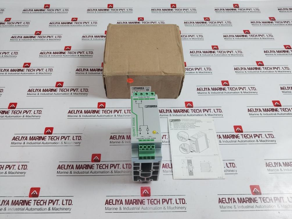 Phoenix Contact Quint-diode/12-24dc/2x20/1x40 Din Rail Redundancy Diod ...