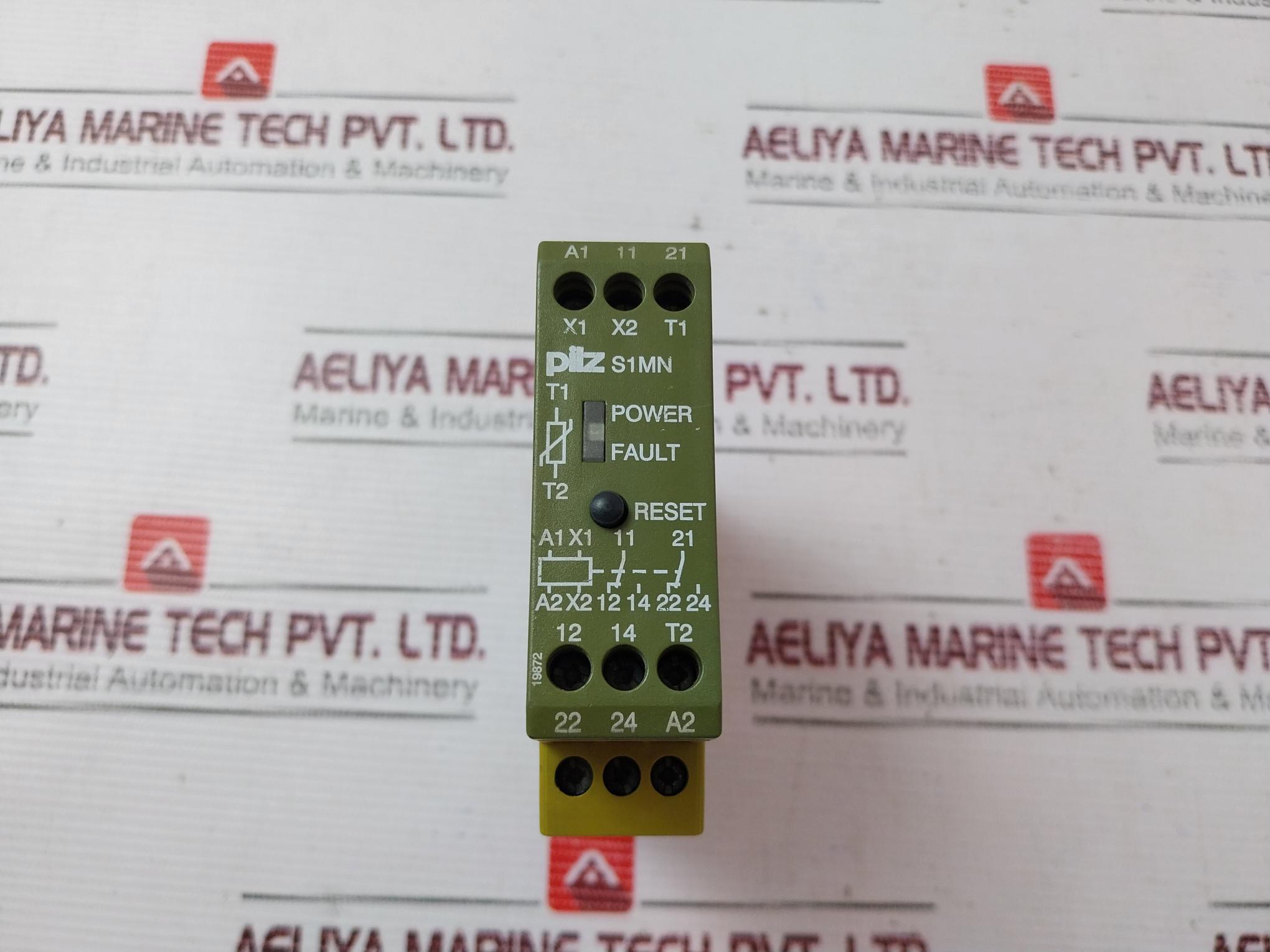 Pilz S1Mn 110Vac 2C/O Thermistor Monitoring Relay 110 Vac 3,5 Va 50-60 ...
