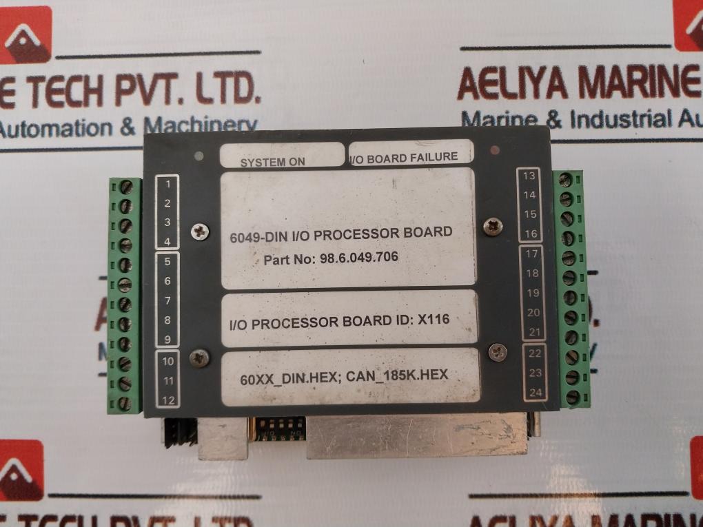 Praxis 98.6.049.706 6049-din I/O Processor Board X116 – Aeliya Marine Tech