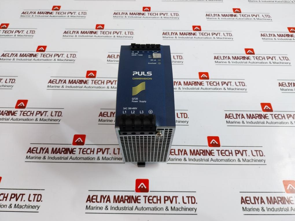 Puls Qt20.241 Power Supply 24-28V 20A Dc 380-480V Ac – Aeliya Marine Tech