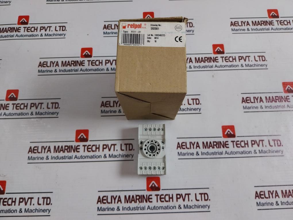 Relpol Pz11-01 Relay Base 10A/250Vac – Aeliya Marine Tech