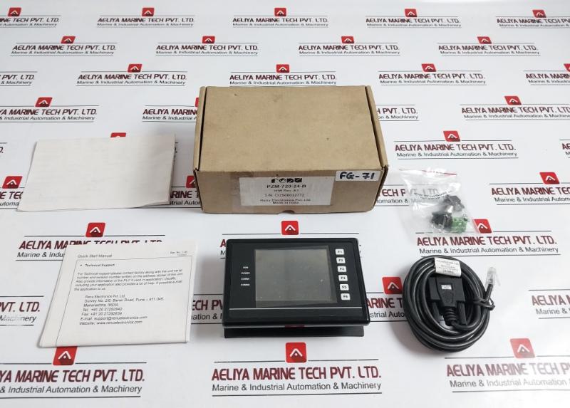 Renu Electronics Pzm-720-24-b Operator Interface Panel W/ Mounting Har ...