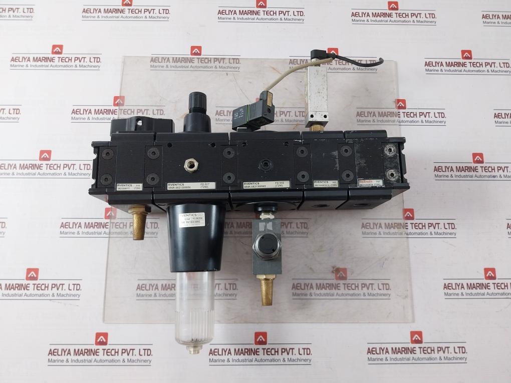 Rexroth 0821 100 103 Pneumatic Control Unit With Valve Regulator Switc ...