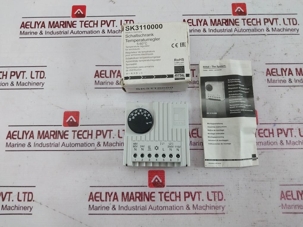 Rittal Sk 3110 Thermostat Enclosure Temperature Regulator 24-250V 10A ...