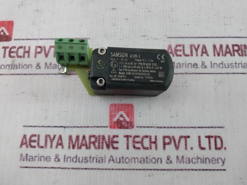 Samson 6109-1 Ip Converter 4-20Ma Input 0.2-1 Bar Output – Aeliya ...