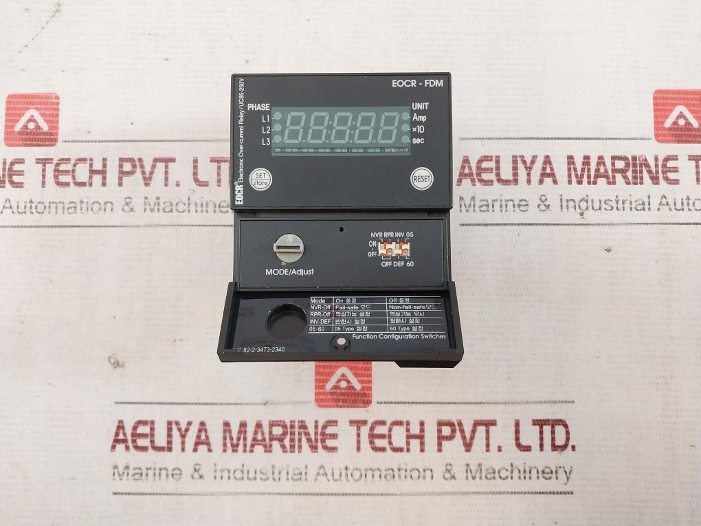 Samwha Eocr-fdm Electronic Over-current Relay Uc85-250V P311339 – Aeliya Marine Tech