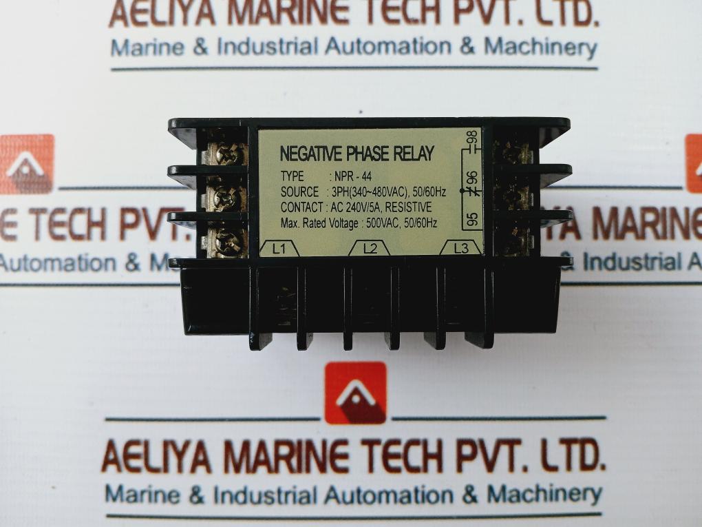 Samwha Eocr Npr-44 Negative Phase Relay 500Vac 50/60Hz – Aeliya Marine Tech