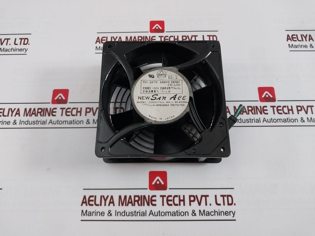 Sanyo 109S075Ul Ac Cooling Fan 100V 50/60 Hz 3A 250V – Aeliya Marine Tech