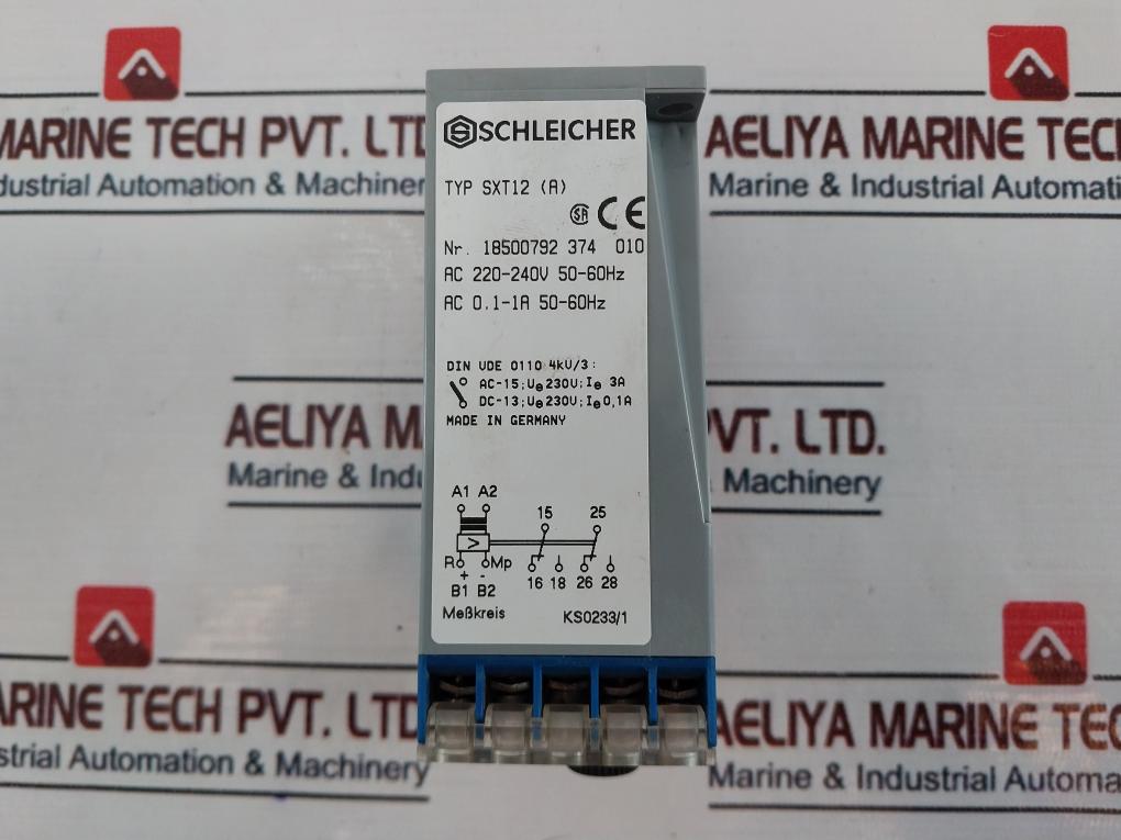 Schleicher Sxt12 (A) Current Measuring Relay 50/60Hz – Aeliya Marine Tech