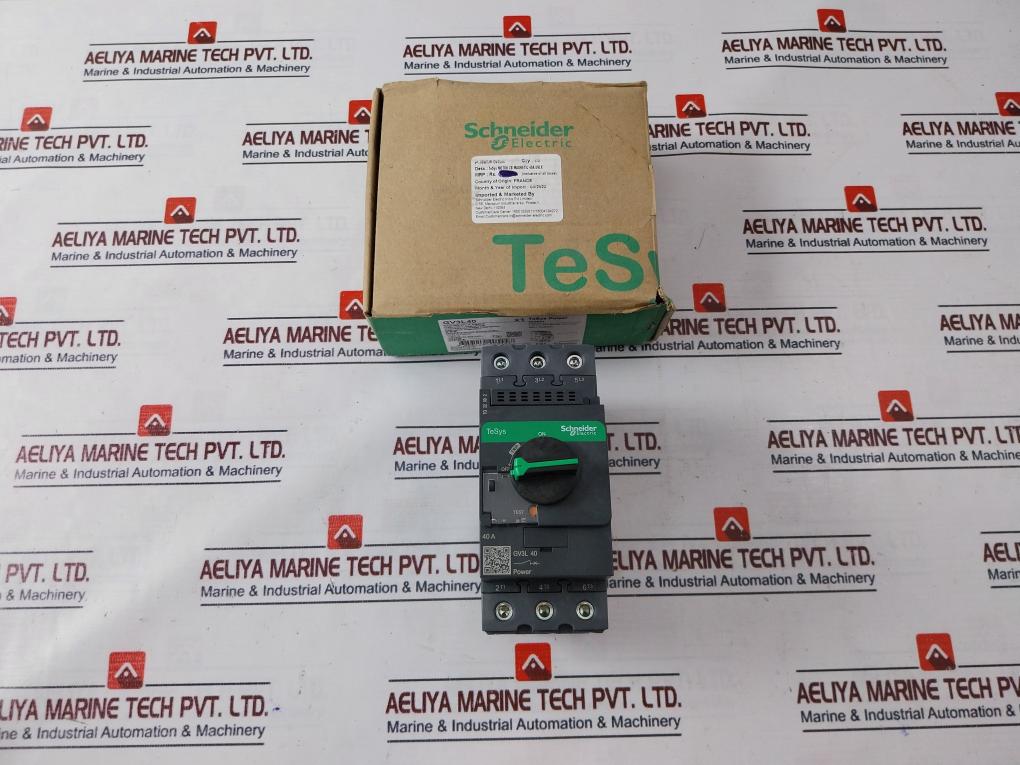 Schneider Electric GV3L40 Motor Circuit Breaker – Aeliya Marine Tech