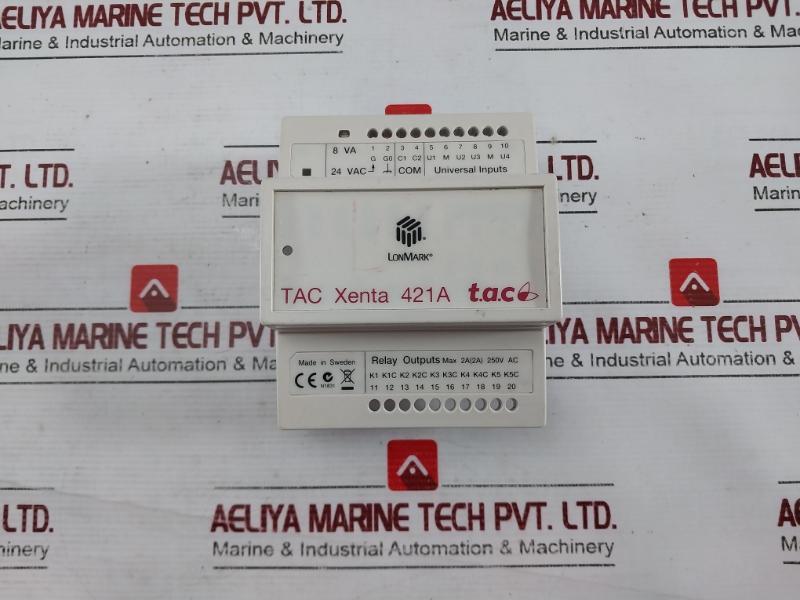 Schneider Electric Tac Xenta 421A Universal Input & Relay Output Modul ...