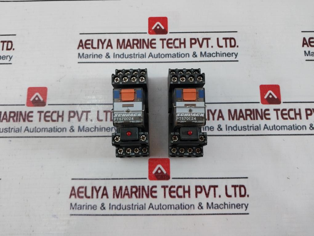 Schrack Pt78704 Relay With Base – Aeliya Marine Tech