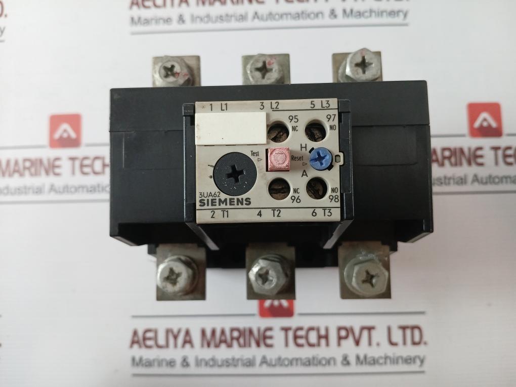Siemens 3Ua62 00-3H Overload Relay Motor Control Ui 1000V 600V Ac M6-4 ...