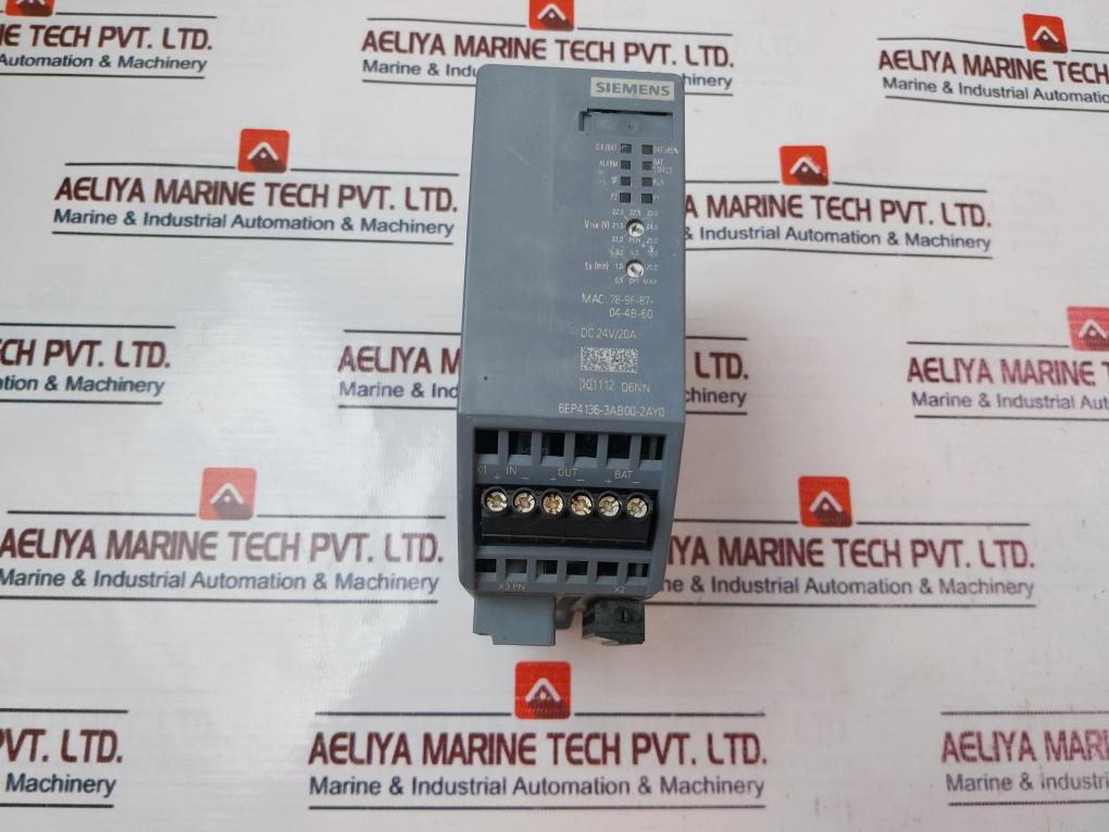 Siemens 6Ep4136-3Ab00-2Ay0 Power Supply Sitop Ups 1600 – Aeliya Marine Tech