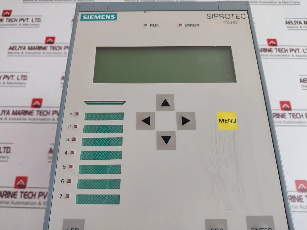 Siemens 7Sj62 Overcurrent Protection And Control Relay 100…125 Vac 5A ...