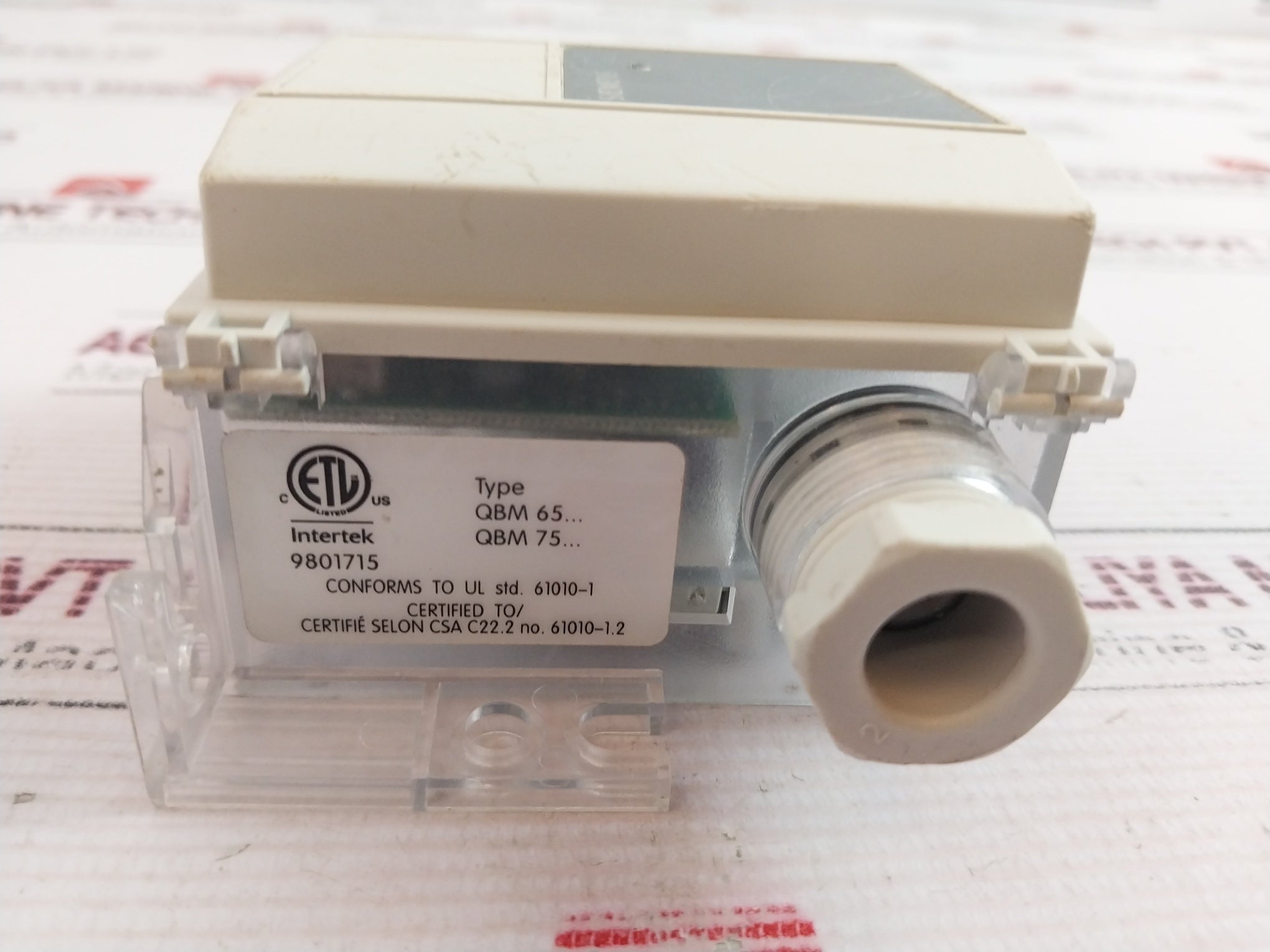 Siemens Qbm65-10 Air Duct Differential Pressure Sensor, 13.5…33Vdc ...