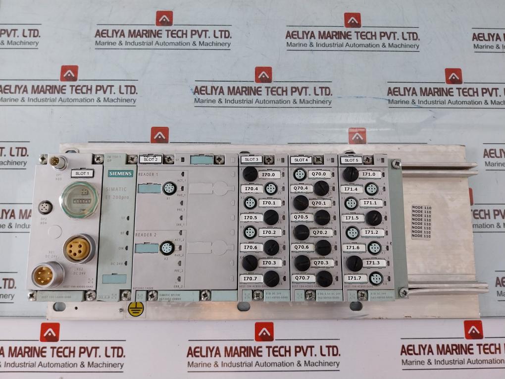 Siemens Simatic 6Es7 194-4Ga00-0Aa0 500Mm Narrow Module Rack Assembly ...