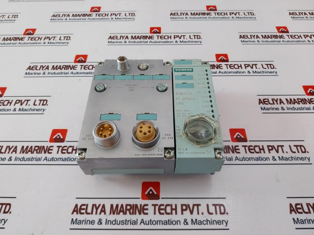 Siemens Simatic Et 200Pro 6Es7 154-8Ab00-0Ab0/ 6Es7 194-4An00-0Aa0 Cpu ...