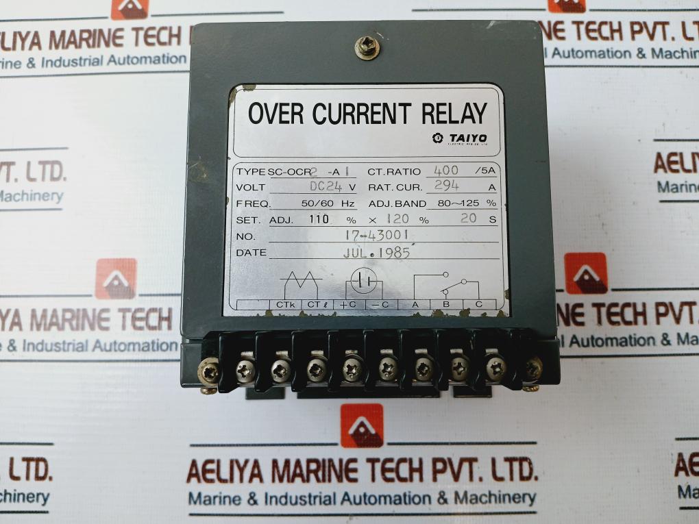 Taiyo Electric Sc-ocr2-a1 Over Current Relay 24Vdc 50/60Hz – Aeliya ...