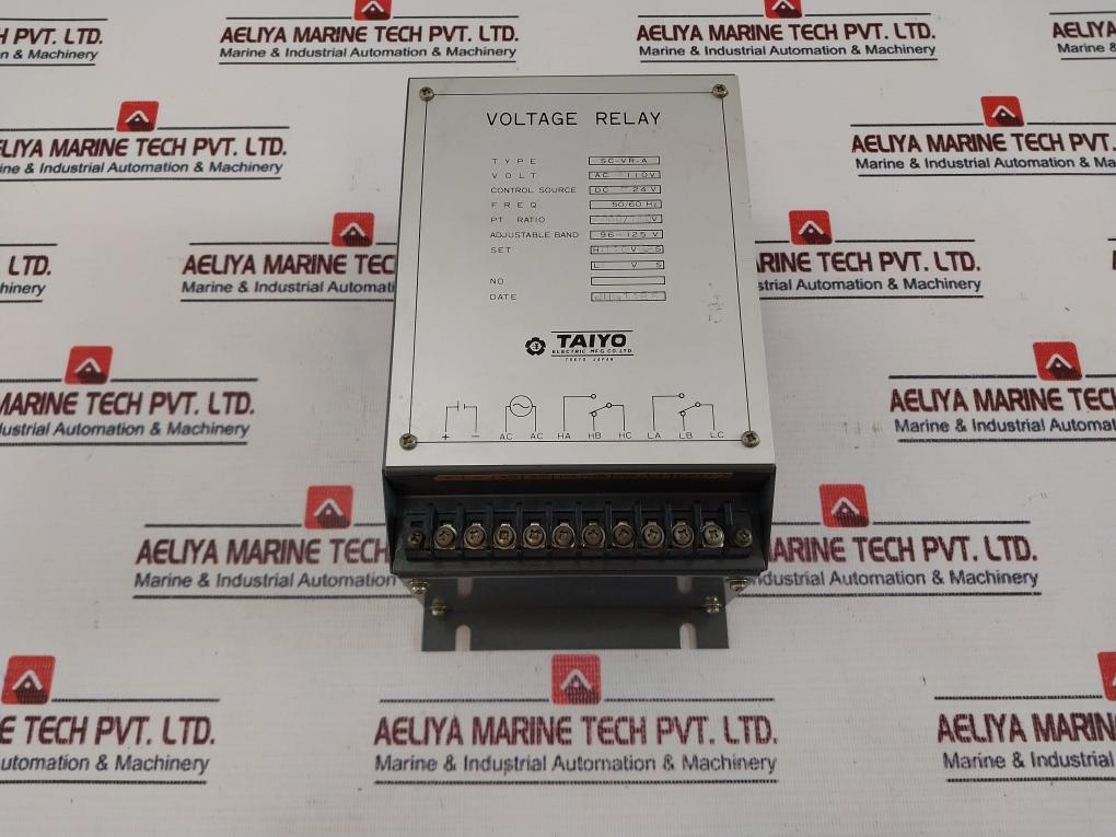 Taiyo Electric Sc-vr-a Voltage Relay Ac110V 50/60Hz – Aeliya Marine Tech