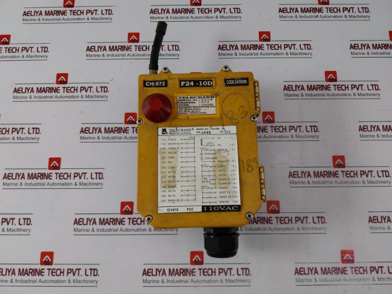 Telecrane F24-10D Crane Wireless Remote Control 110Vac – Aeliya Marine Tech
