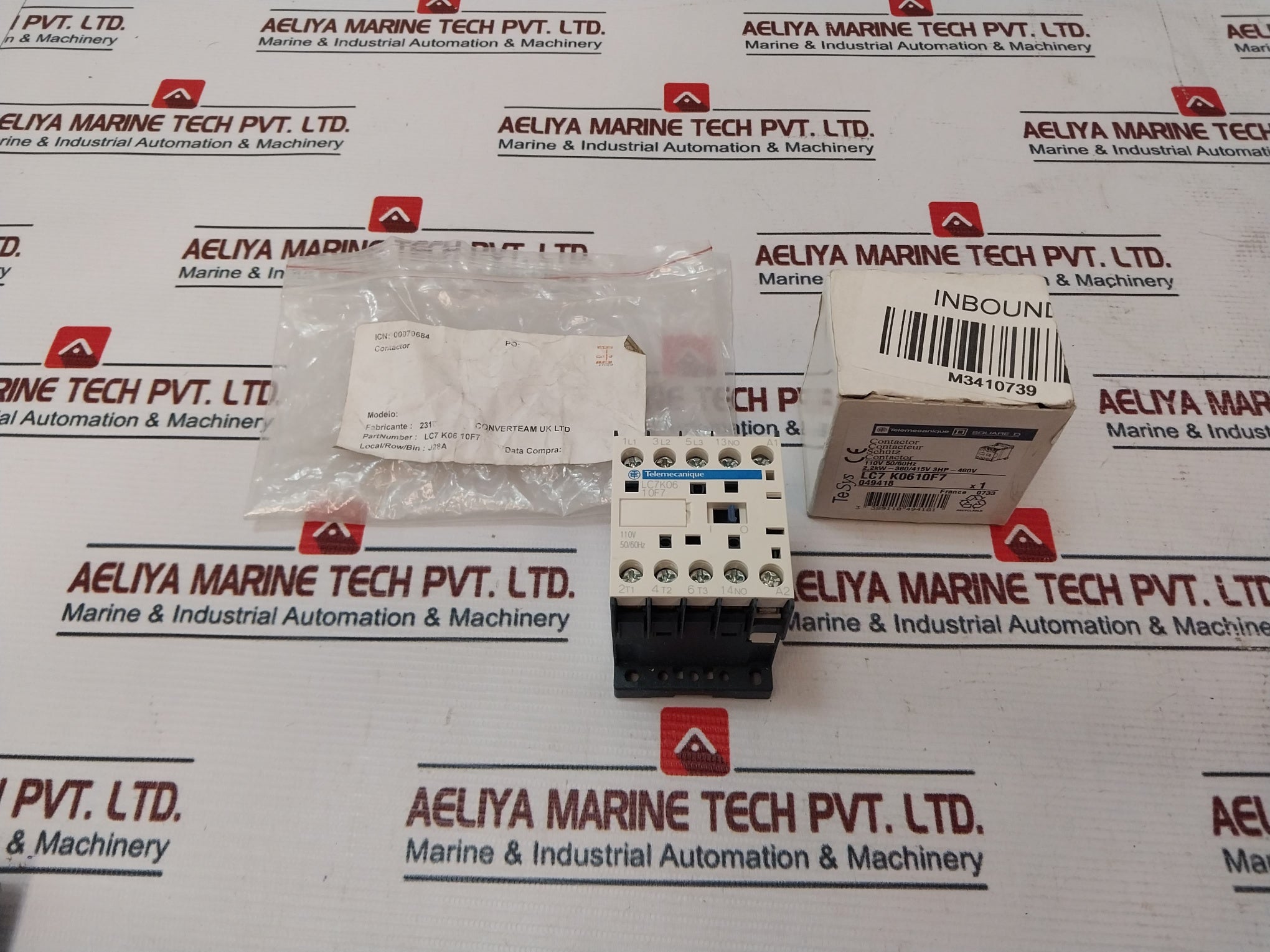Telemecanique Lc7K0610F7 Contactor A013250 600V Awg.14-18 Cu A600 Q600 ...