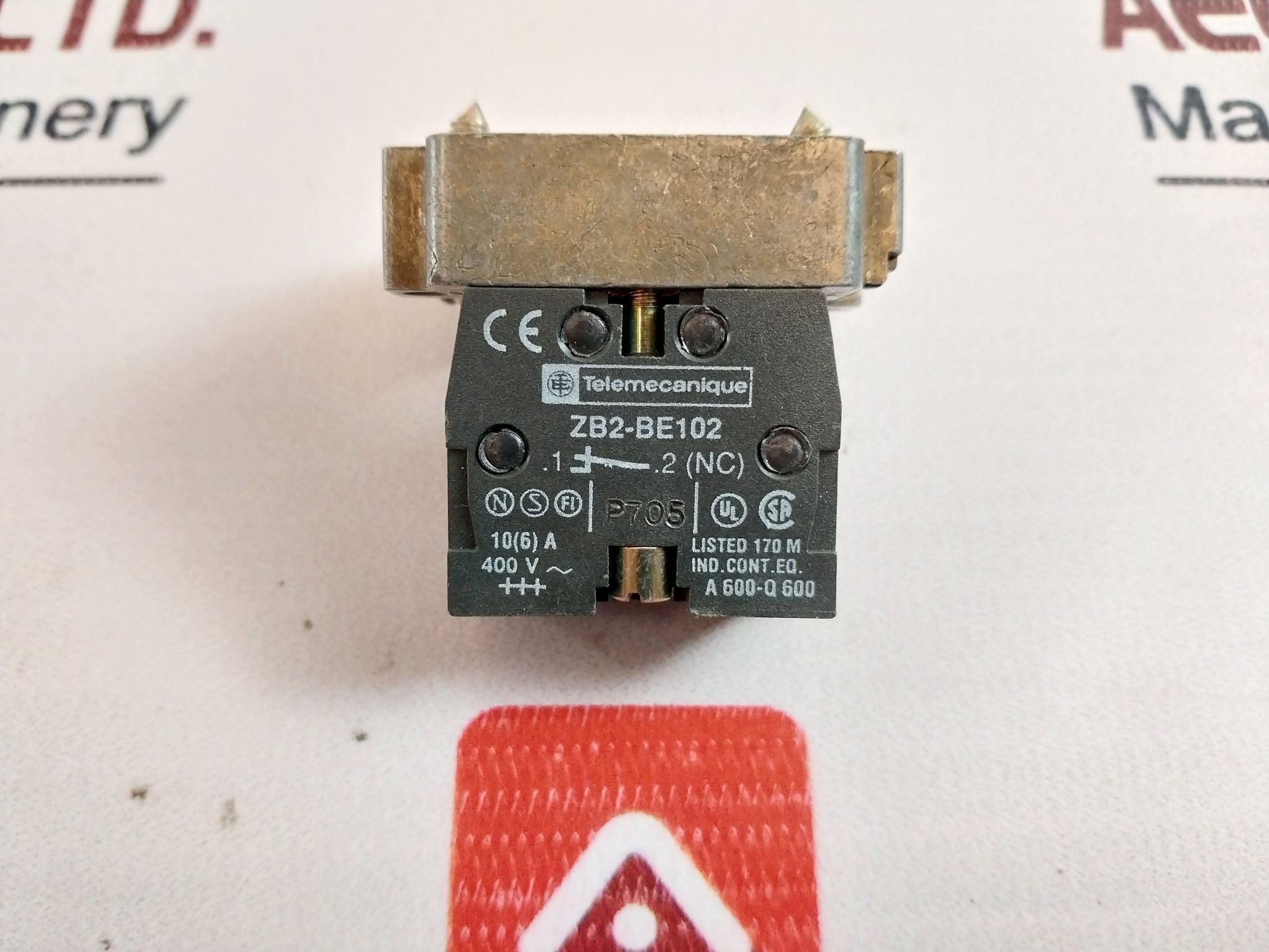 TELEMECANIQUE ZB2-BZ102 Push Button Contact Block Base A600-Q600 AC15 ...
