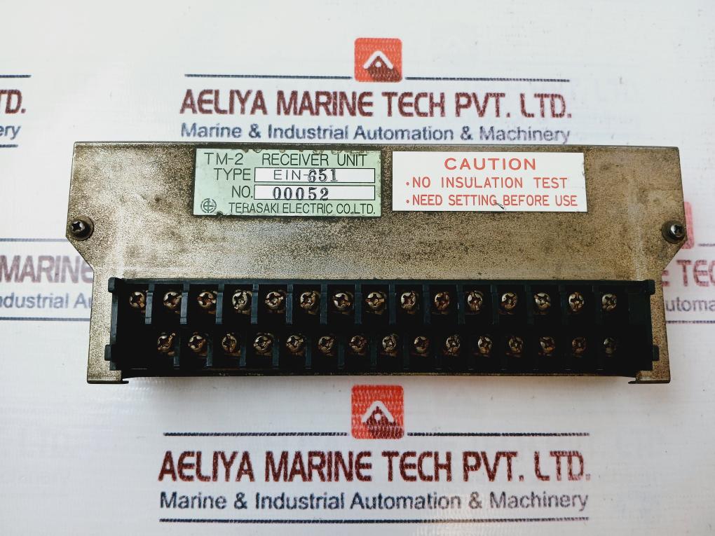 Terasaki Electric Ein-651, Tm-2 Receiver Unit – Aeliya Marine Tech®