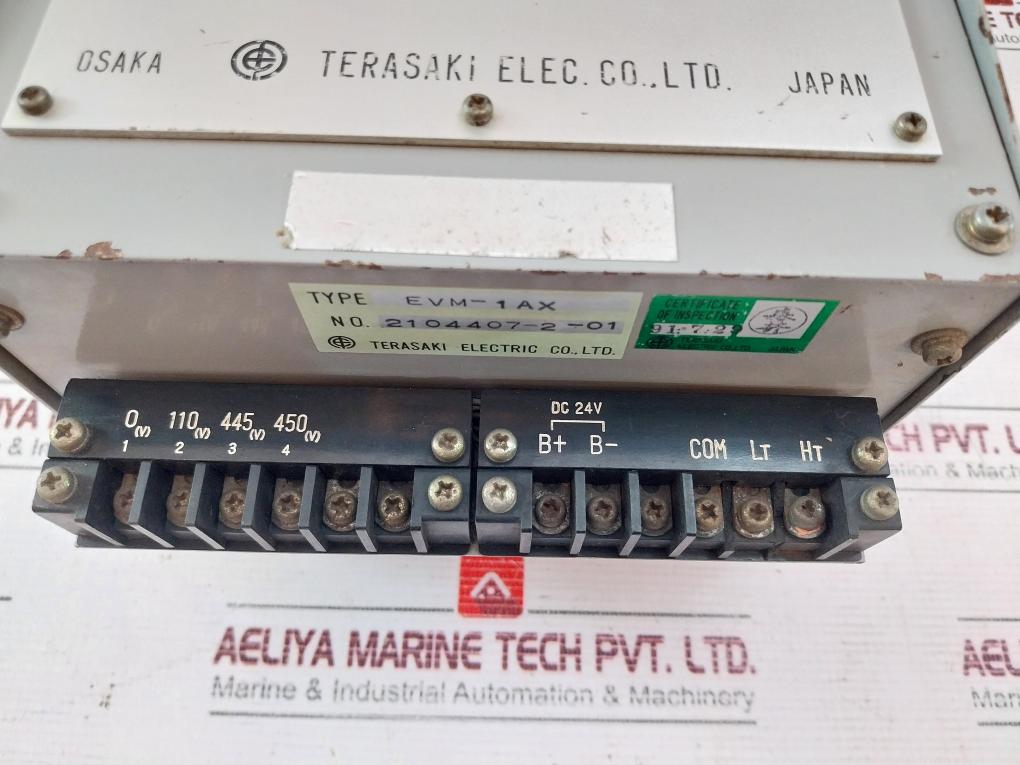 Terasaki Evm-1Ax Voltage Monitor 2104407-2-01 – Aeliya Marine Tech®
