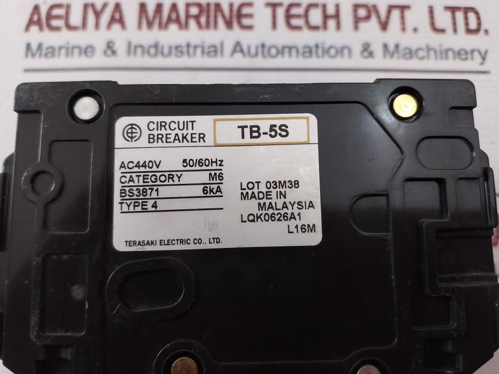 Terasaki Tb-5S Circuit Breaker 20A Ac440V 50/60Hz – Aeliya Marine Tech