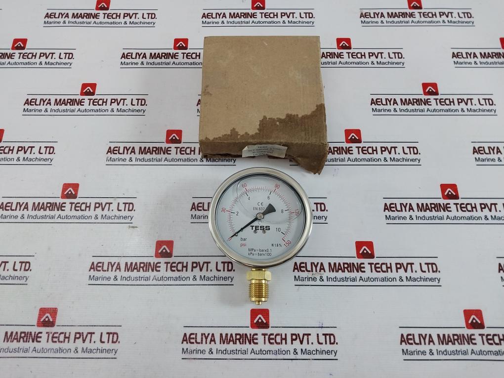 Tess EN 837.1 Pressure Gauge 0-150 PSI 0-10 BAR – Aeliya Marine Tech