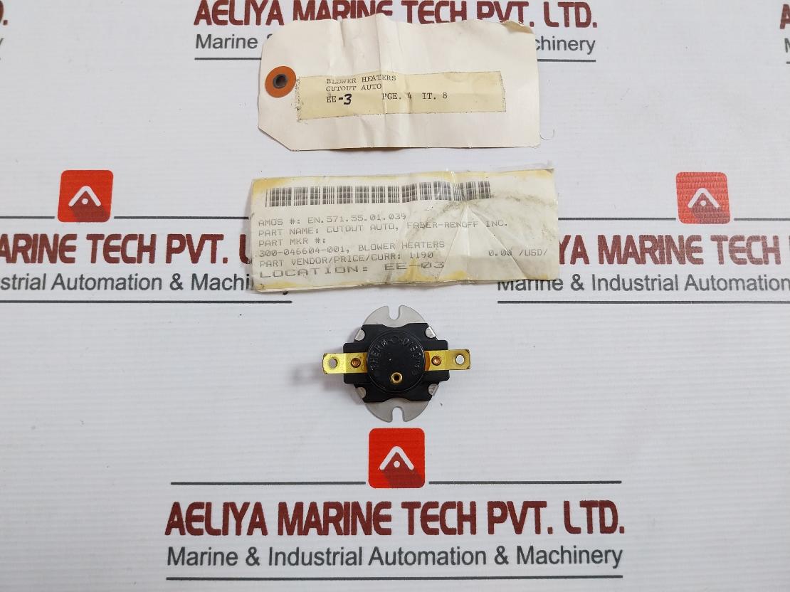 Therm-o-disc L200 Auto Cutout Limit Switch - Aeliya Marine Tech