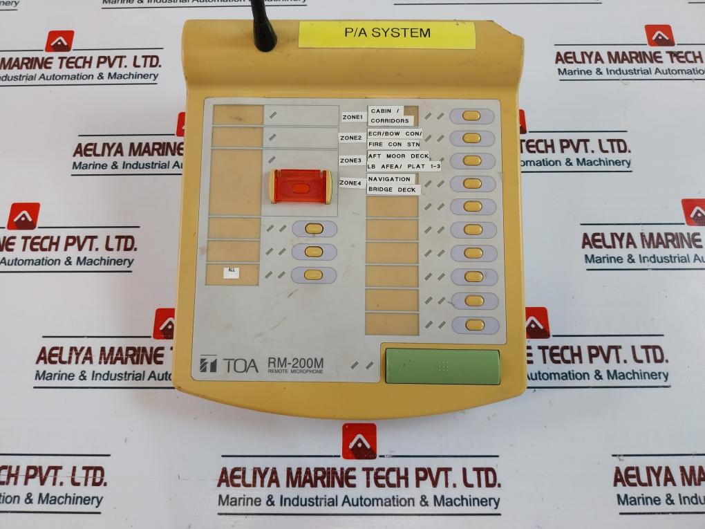 Toa Rm-200M S, P/A System Remote Microphone 24Vdc – Aeliya Marine Tech®