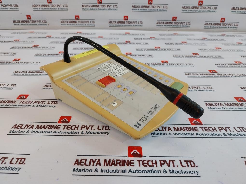 Toa Rm-200M S, P/A System Remote Microphone 24Vdc – Aeliya Marine Tech®