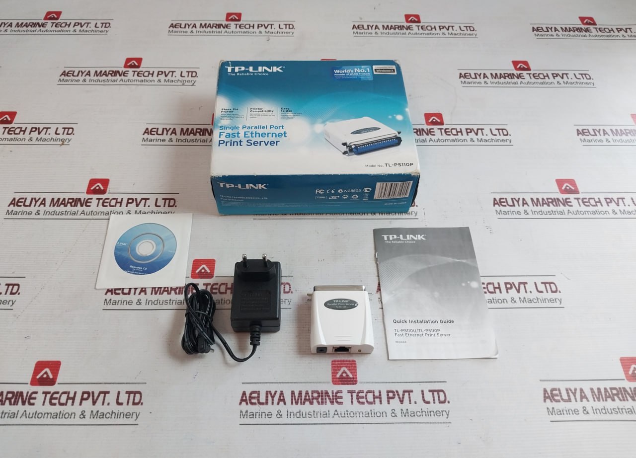 Tp-link Tl-ps110P Single Parallel Port Fast Ethernet Print Server Ver ...