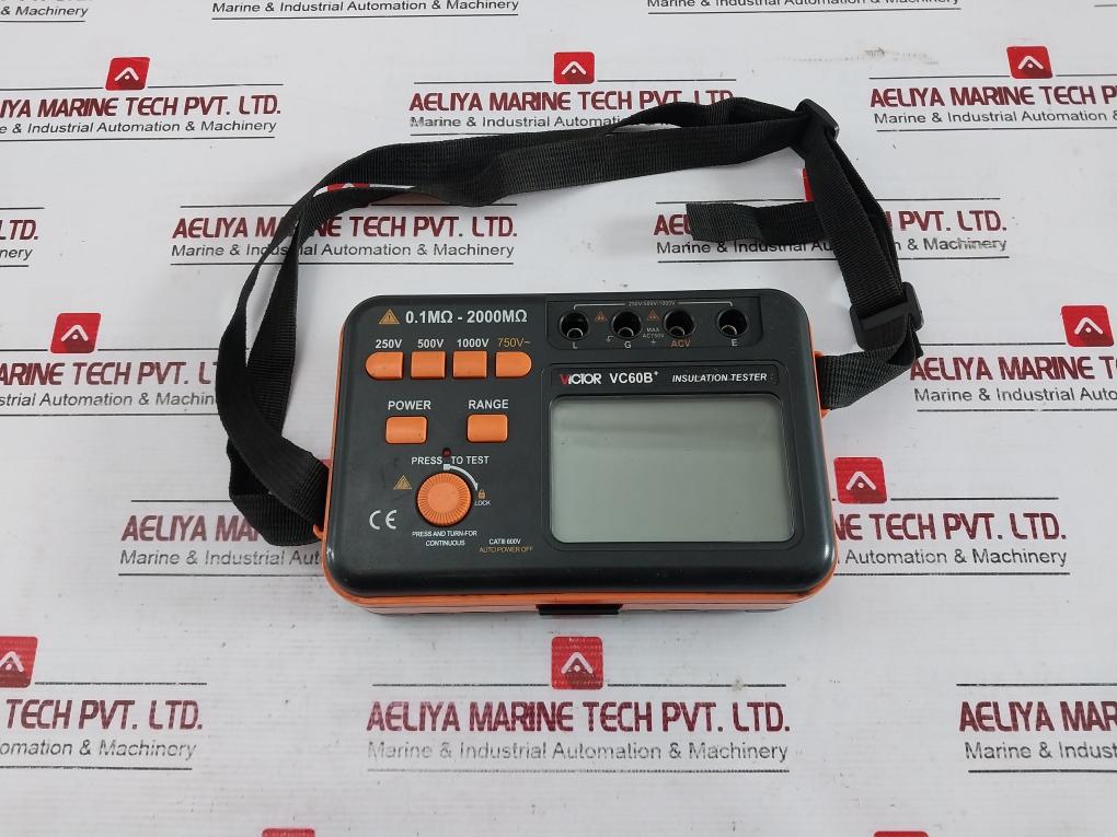 Victor Vc60B+ Digital Insulation Resistance Tester Ac750V Dc 9V 72454 ...