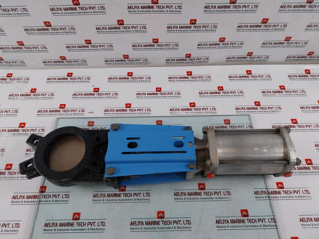 Watergates Dn 100 Knife Gate Valve With Pneumatic Actuator 230v/60hz S ...