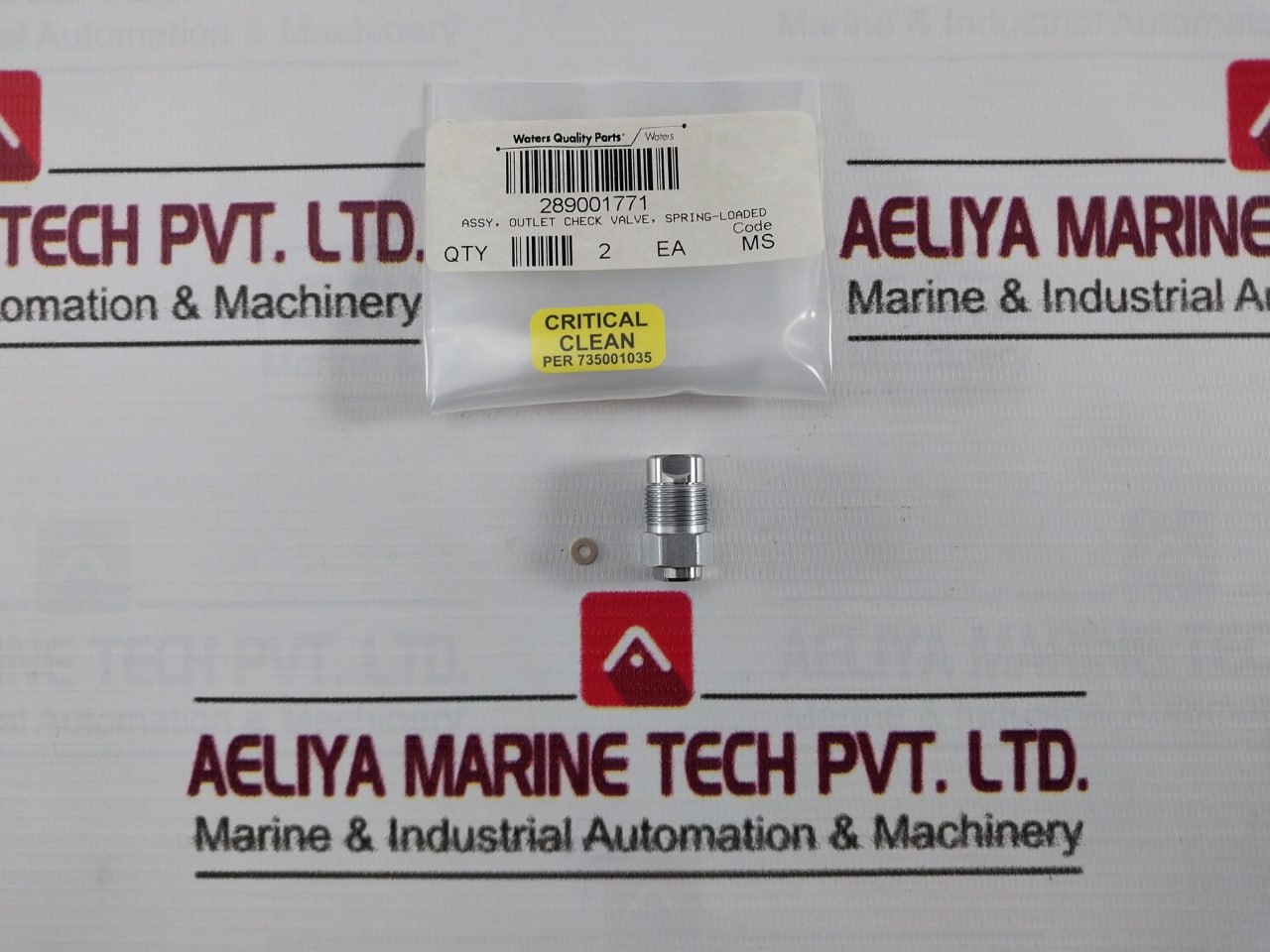 Waters 289001771 Assy Check Valve Spring Loaded – Aeliya Marine Tech