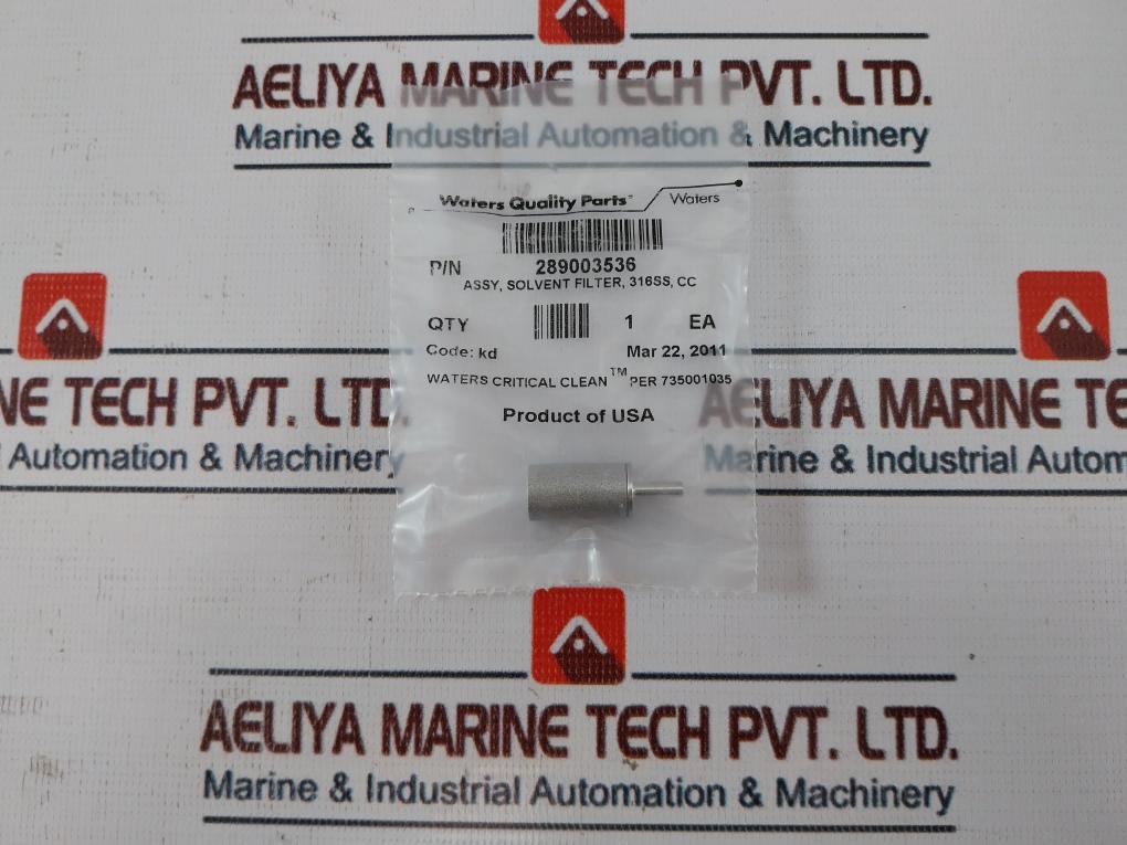 Waters 289003536 Assy, Solvent Filter, 316Ss, Cc – Aeliya Marine Tech