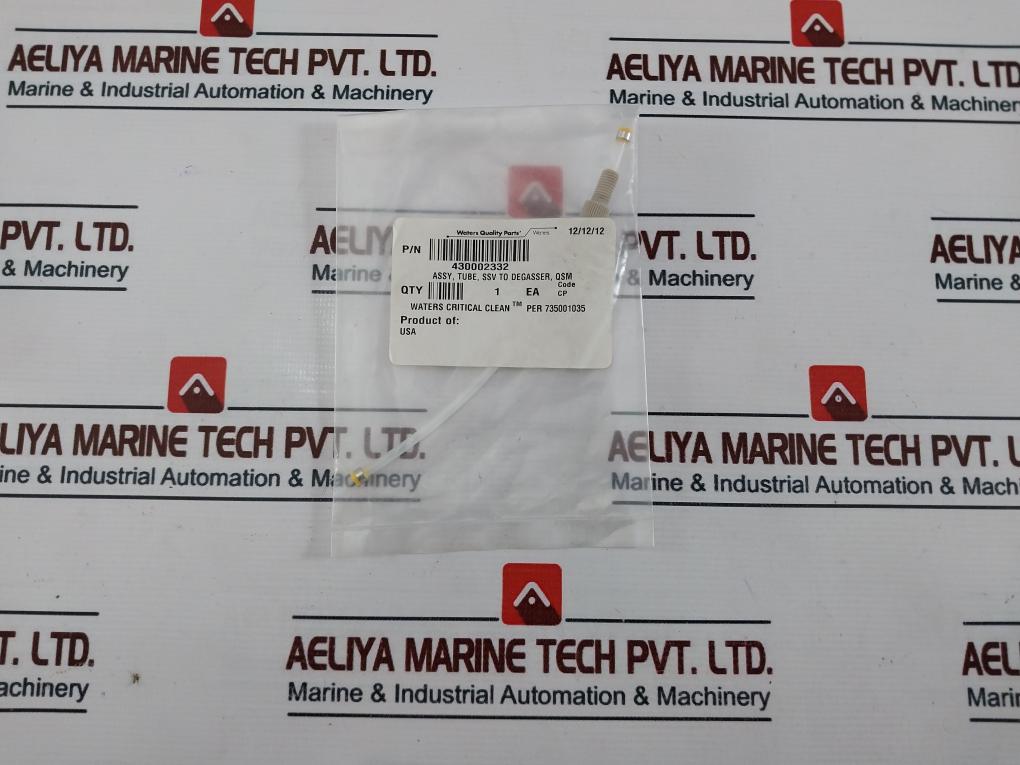 Waters 430002332 Ssv To Degasser Tube Assy Code: Cp – Aeliya Marine Tech