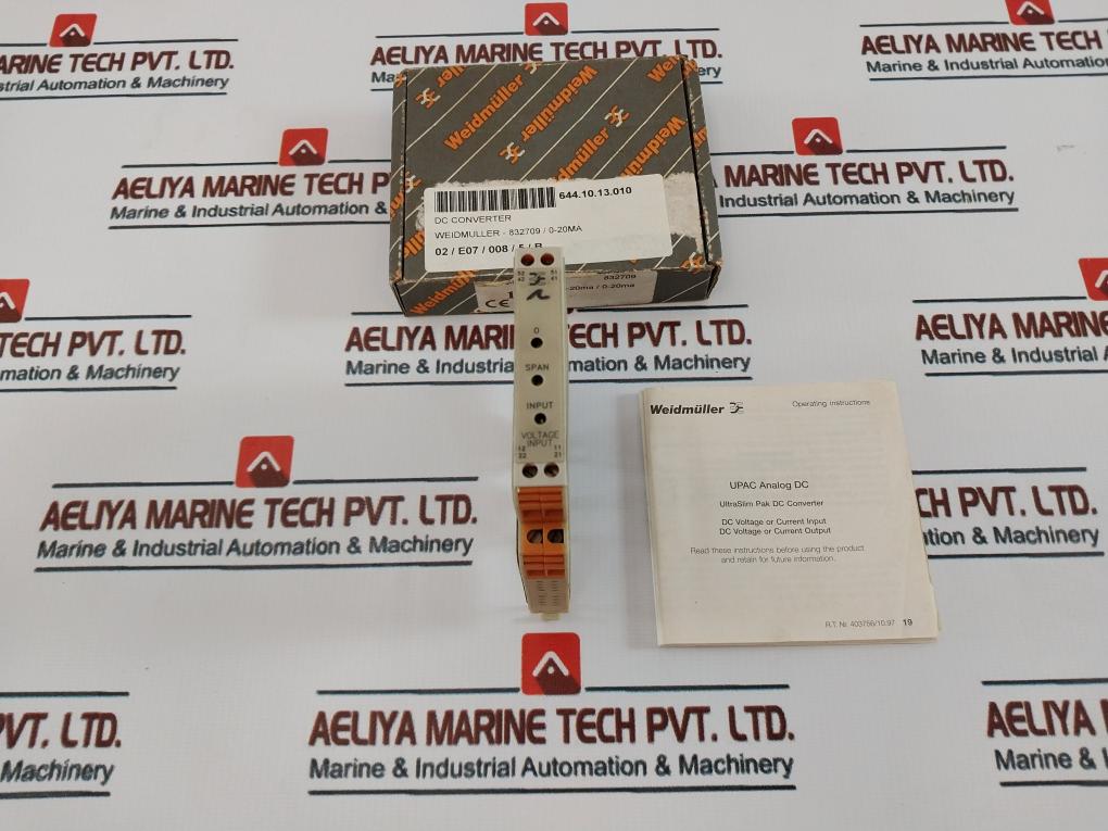 Weidmuller 832709 W408-00A6 Analogue Isolator – Aeliya Marine Tech