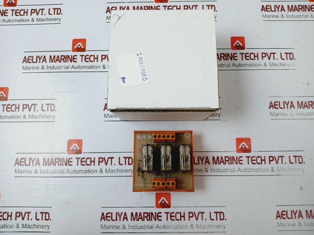 Weidmuller P7045 Shutdown Pc Board Schrack 10a/250vac 3 Relays Module ...