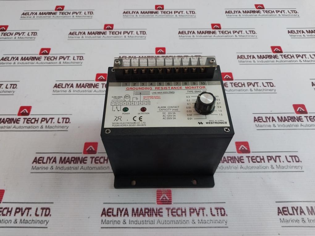 Westronics Sbag-202 Grounding Resistance Monitor 170-270 Vac – Aeliya ...