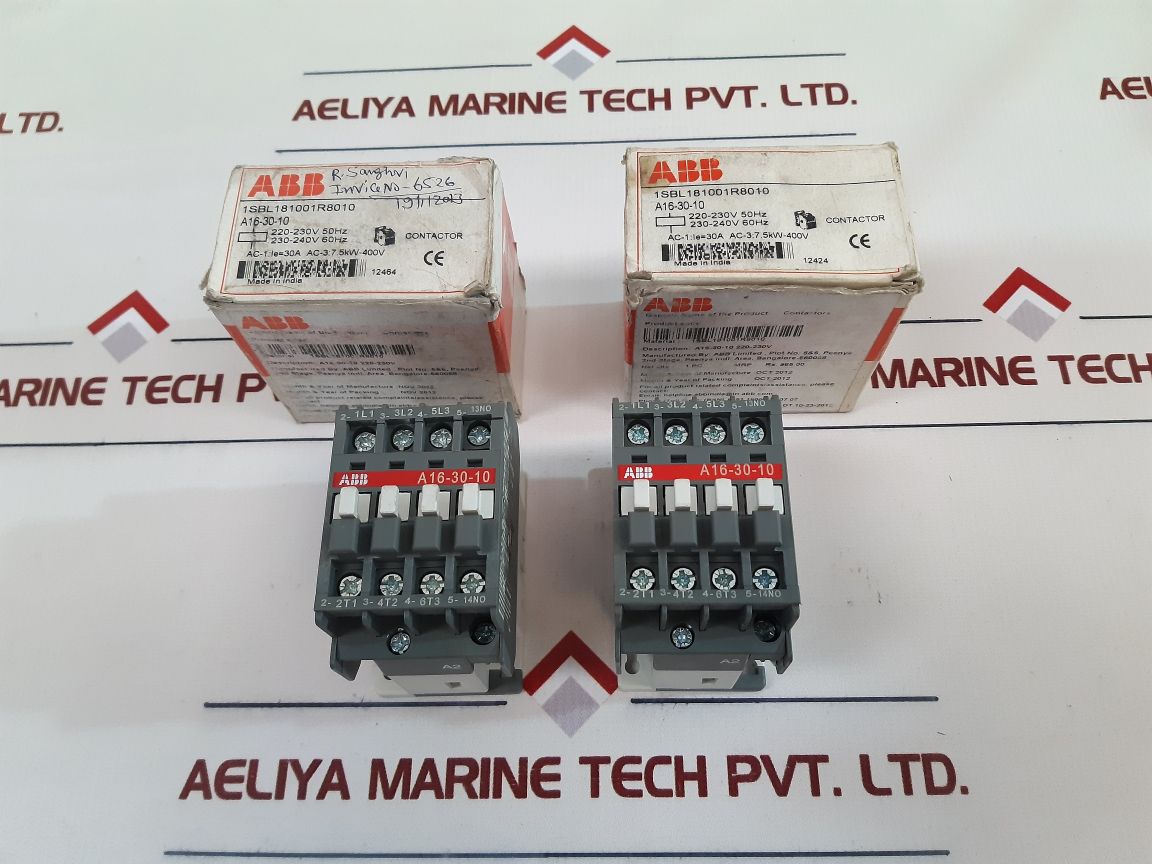 Abb A16-30-10 Ac Contactor 220-230V – Aeliya Marine Tech