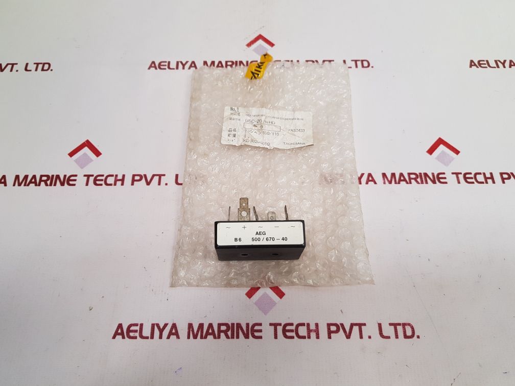 Aeg B6 500/670-40 Phase Bridge Rectifier – Aeliya Marine Tech