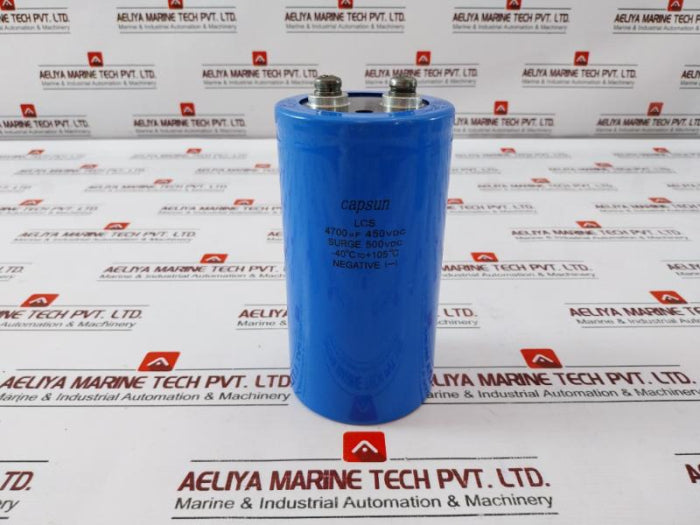 Capsun Lcs Capacitor 4700µf 450vdc Surge 500vdc – Aeliya Marine Tech
